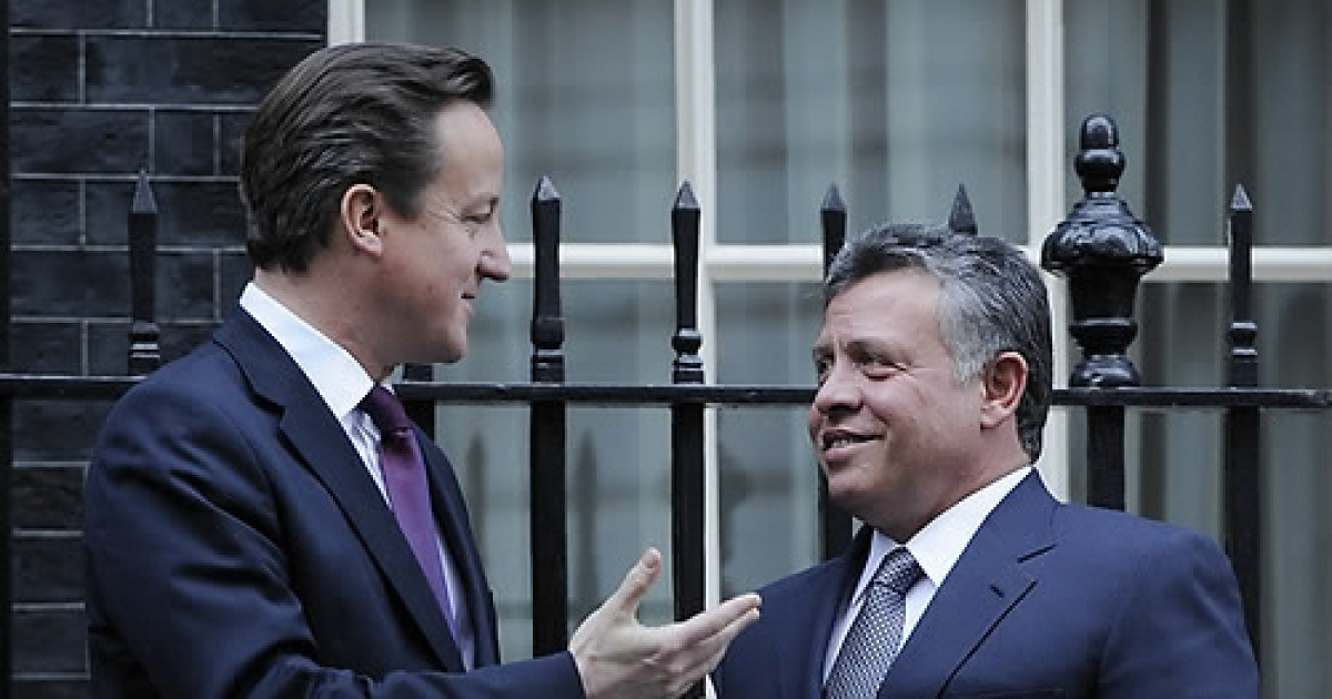 BRITAIN JORDAN KING VISITS
