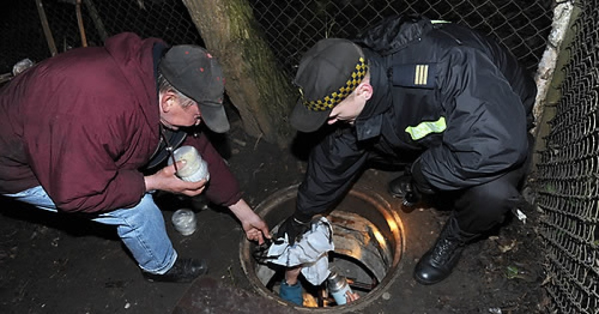 POLAND COLD HOMLESS PEOPLE