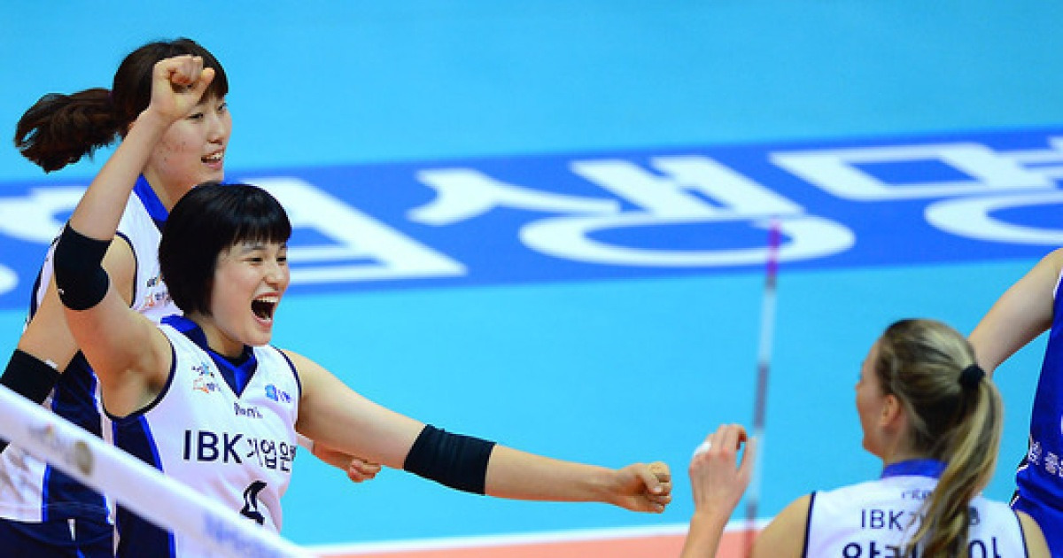 IBK기업은행, 9연승 고공행진..KGC인삼공사에 3-2 역전승