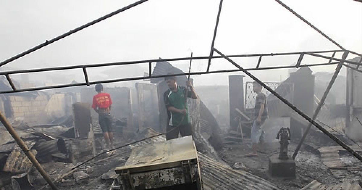 PHILIPPINES FIRE AFTERMATH