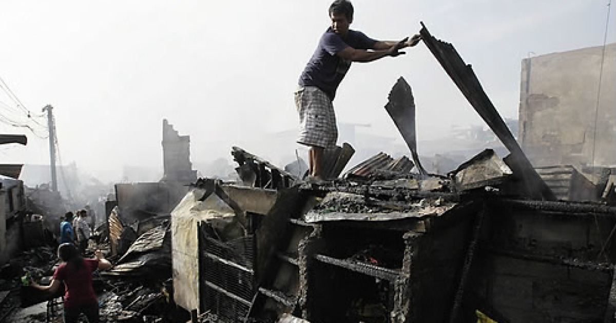 PHILIPPINES FIRE AFTERMATH