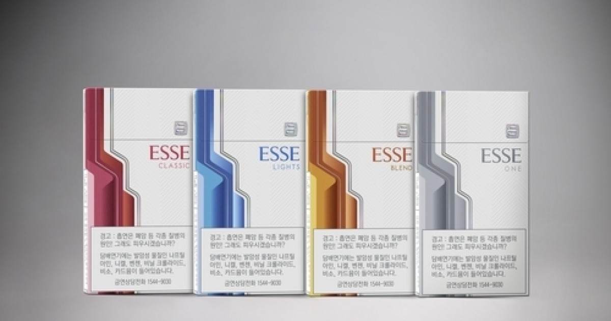 [유통]'에쎄(ESSE)' 6종, 세련된 스타일로 리뉴얼