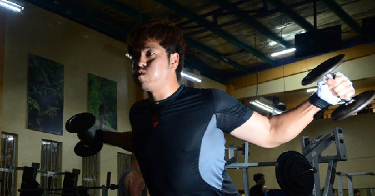 [사진]강민호,'내가 상남자다!'