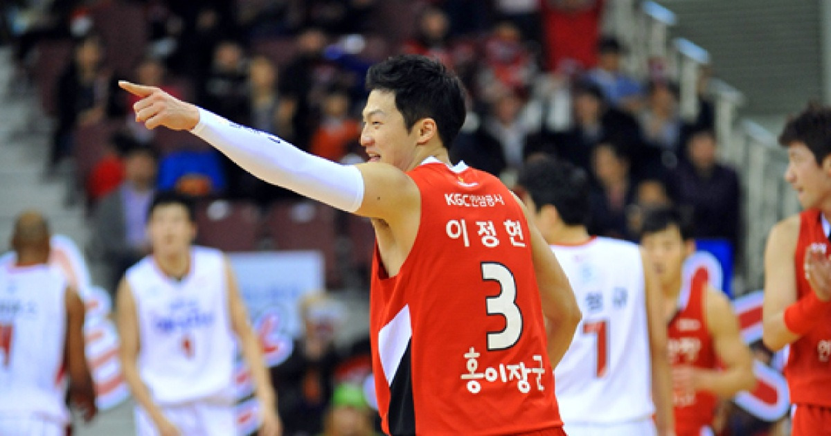 [BK포토]KGC 이정현 '아까 내슛 봤지? 봤지?'