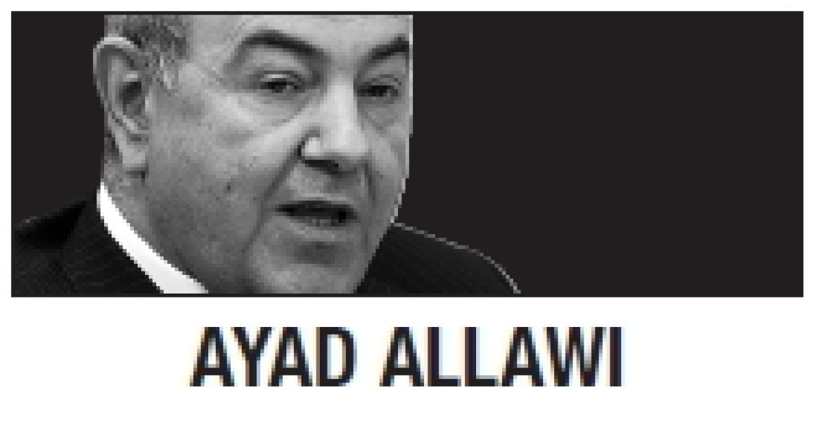 [Ayad Allawi] Iraq hopes for a new beginning