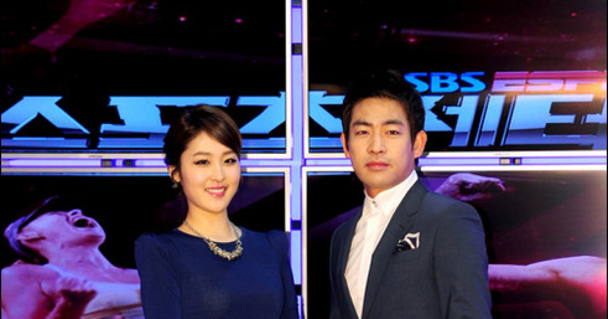 [E!포토]신아영-박상준 아나운서, '스포츠는 ESPN과 함께~'
