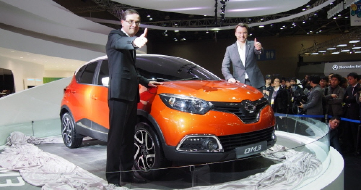 [서울모터쇼] 르노삼성, QM3와 SM5 XE TCE 모델 공개