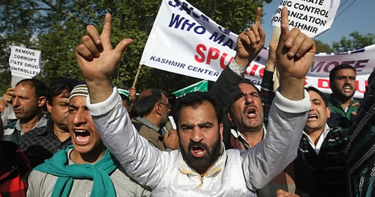 INDIA KASHMIR PROTEST DRUG SCAM
