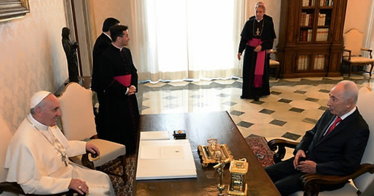 VATICAN ISRAEL POPE FRANCIS PERES