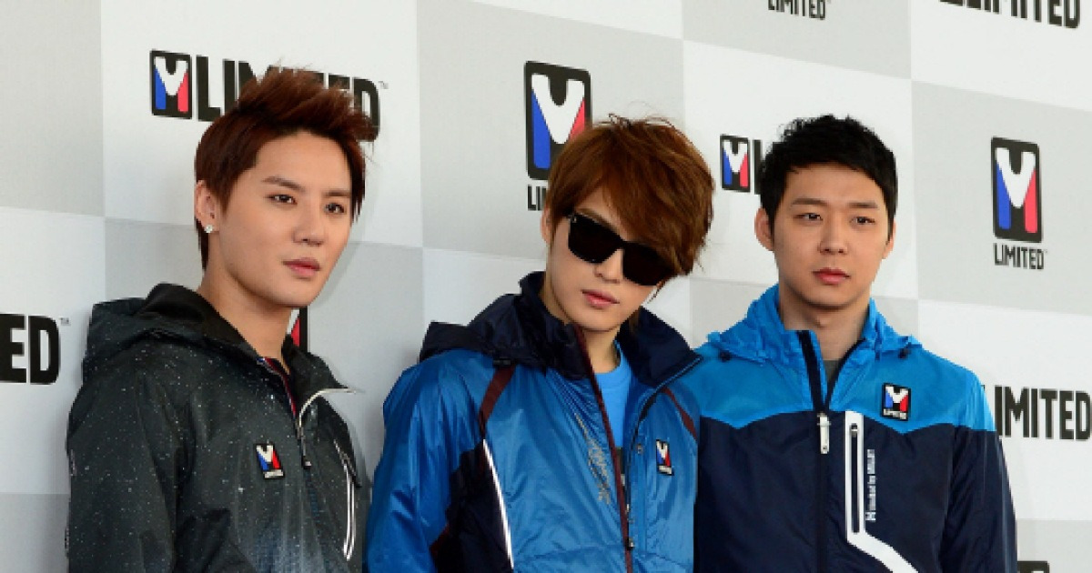 [포토] JYJ '아웃도어도 편하게 입으세요~'
