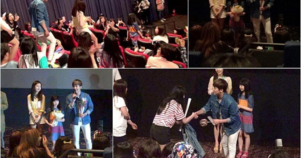 이홍기, '뜨거운 안녕' 무대인사..이틀간 1000여명 만났다