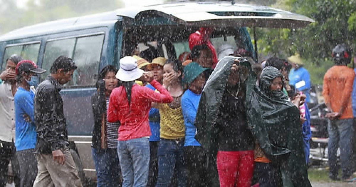 CAMBODIA GARMENT FACTORY PROTEST