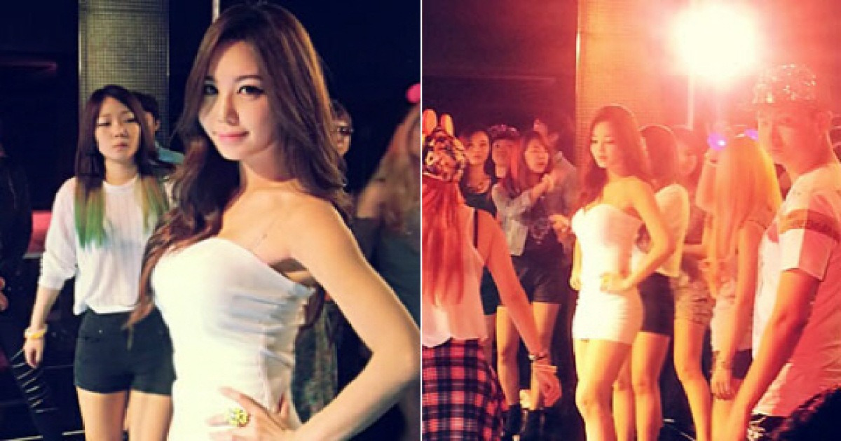 강예빈 클럽 포착 섹시 클럽녀 튜브톱 육감 몸매