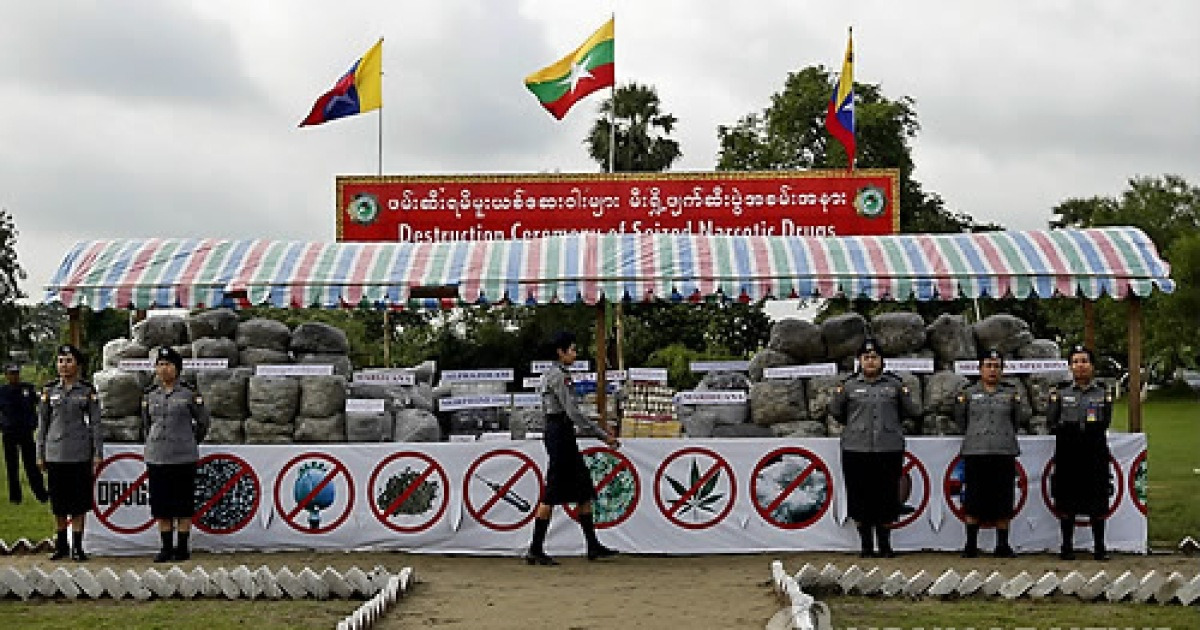 MYANMAR NARCOTIC DRUGS DESTRUCTION