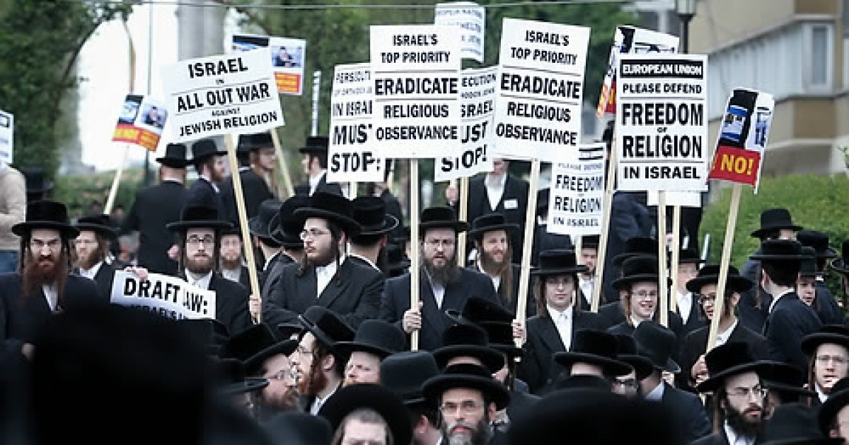 BELGIUM EU JEWISH ORTHODOX DEMO