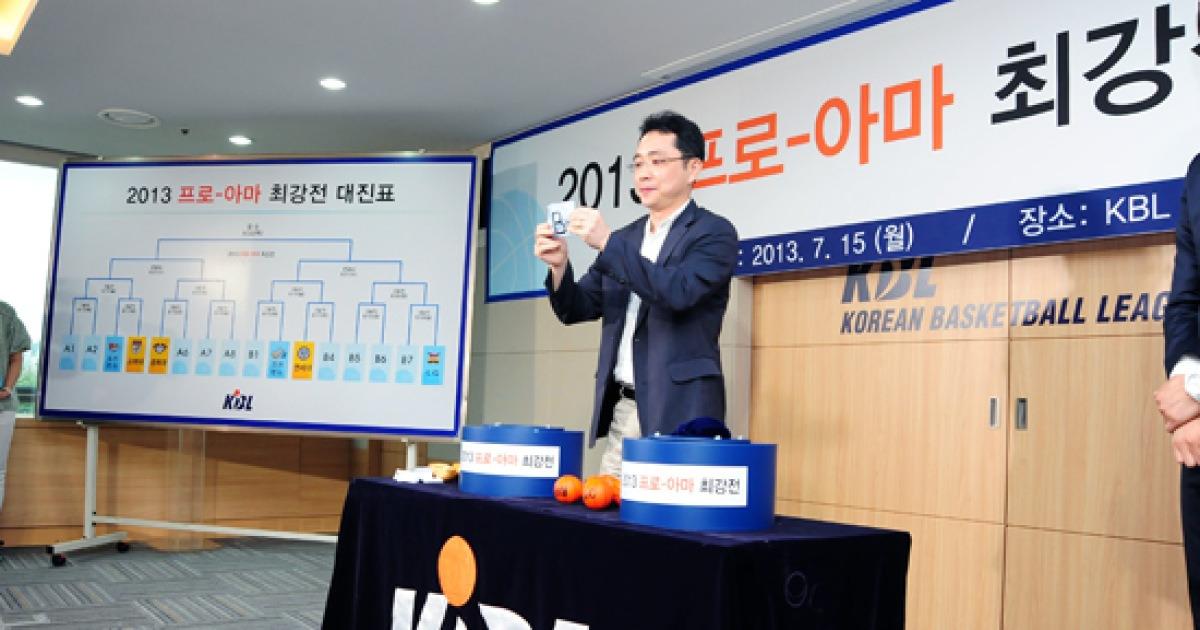 [KBL] 2013 프로-아마 최강전' 대진 추첨 현장