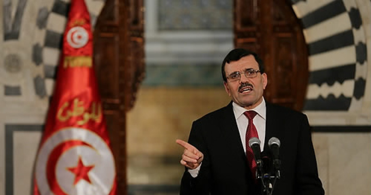 TUNISIA GOVERNMENT PRIME MINISTER ALI LARAYEDH