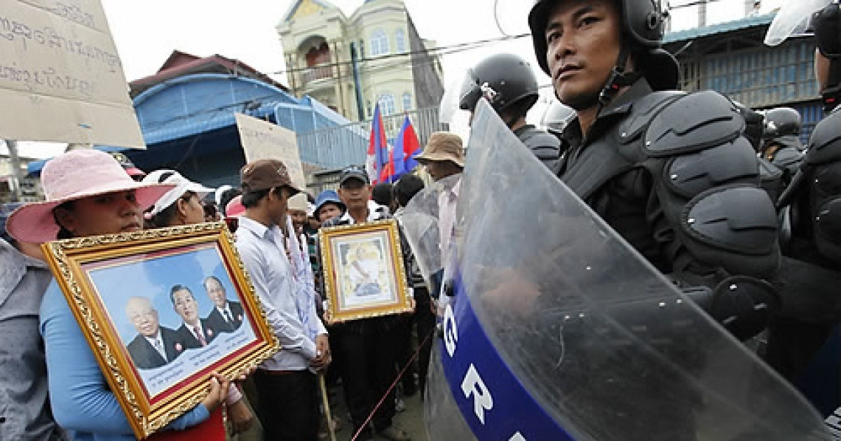 CAMBODIA GARMENT FACTORY PROTEST