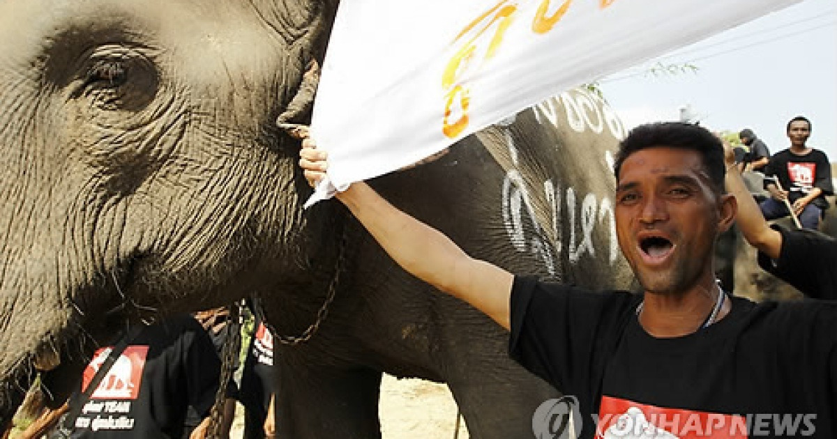 THAILAND ELEPHANT PROTEST