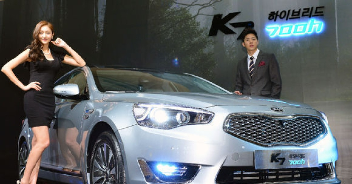 [사진]공개된 KIA K7 하이브리드 700h