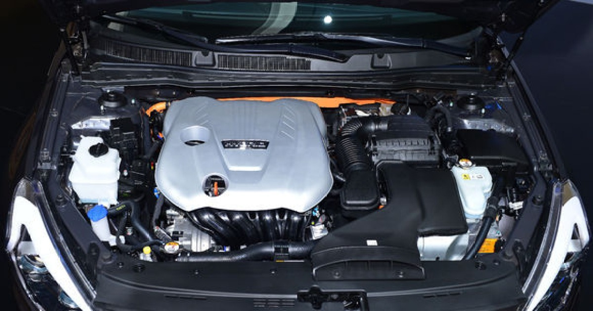 [사진]KIA K7 하이브리드 700h의 첨단 엔진룸
