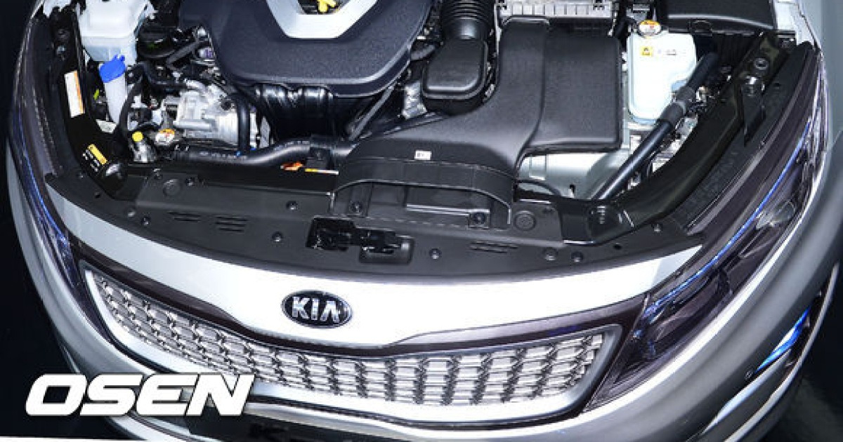 [사진]KIA K5 하이브리드 500h의 첨단 엔진룸