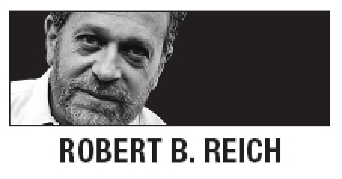 [Robert B. Reich] Charity begins at home