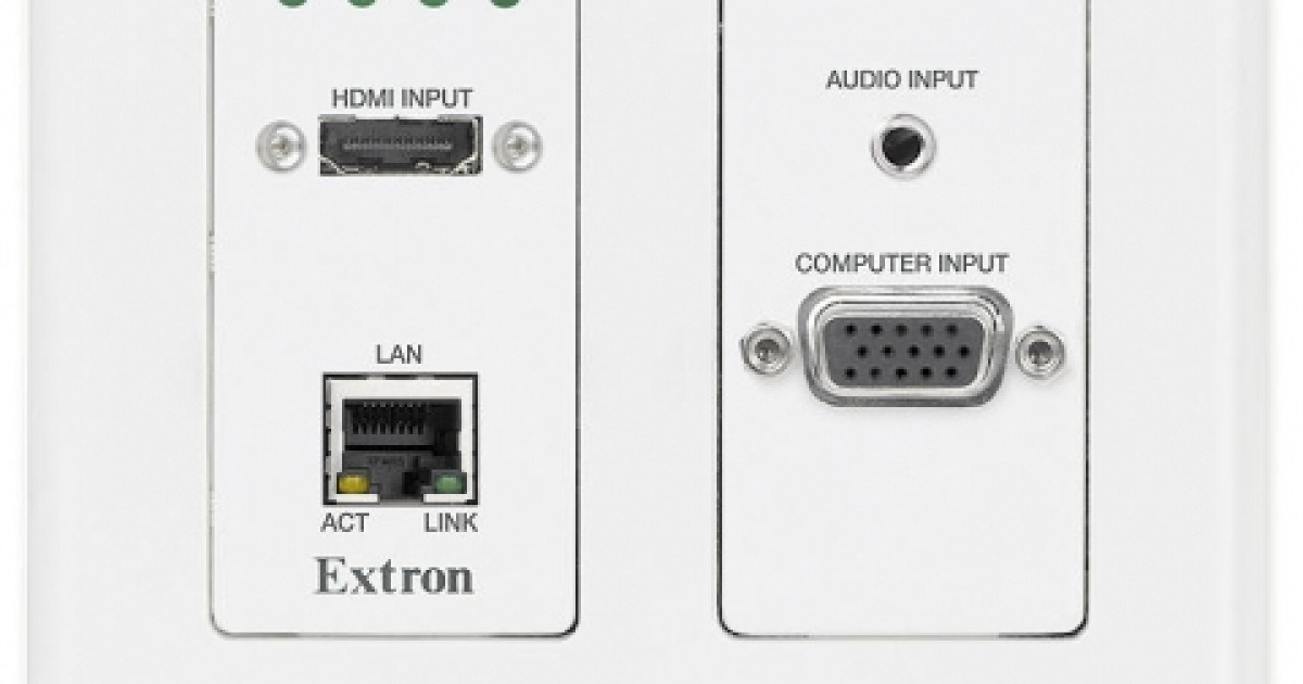 Extron Korea, 2 입력 XTP 월플레이트 전송기 'XTP T UWP 202' 소개