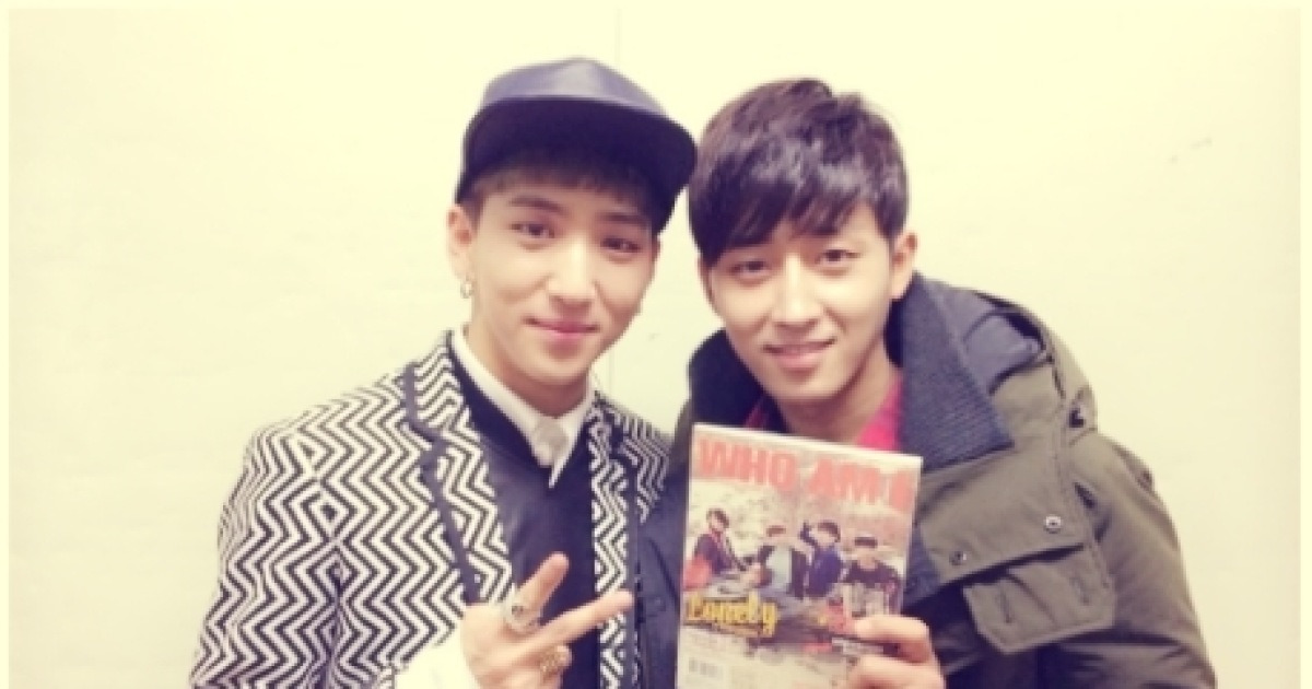 손호준, 동방신기-B1A4 바로와 다정샷 '훈훈한 우정'