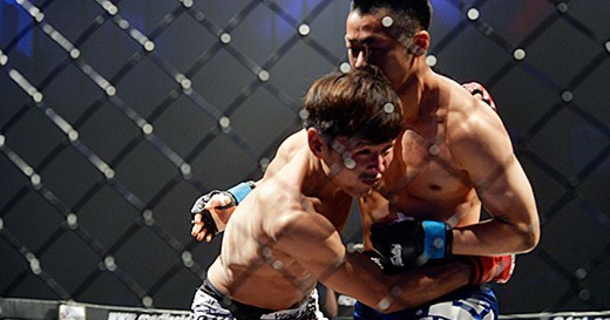 [T포토] 윤형빈 "밀릴 수 없지"(로드 FC 014)