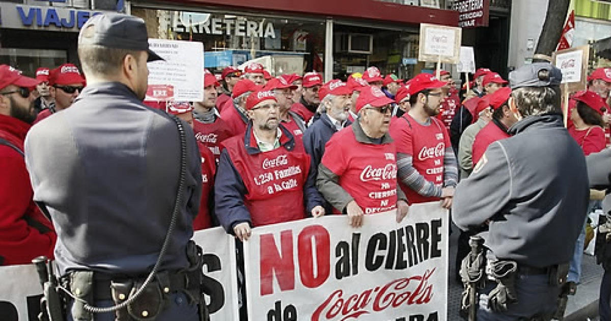 SPAIN COKE PROTEST
