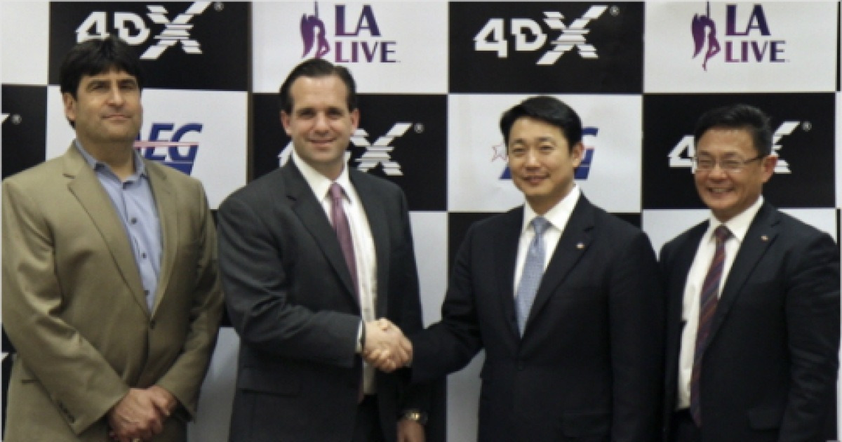 CJ토종 4DX, 마침내 미국진출 "LA최첨단극장에 입점계약"