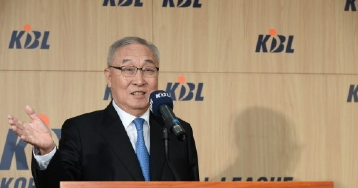 김영기 KBL 8대 총재 공식출범.."초심 초심 초심"