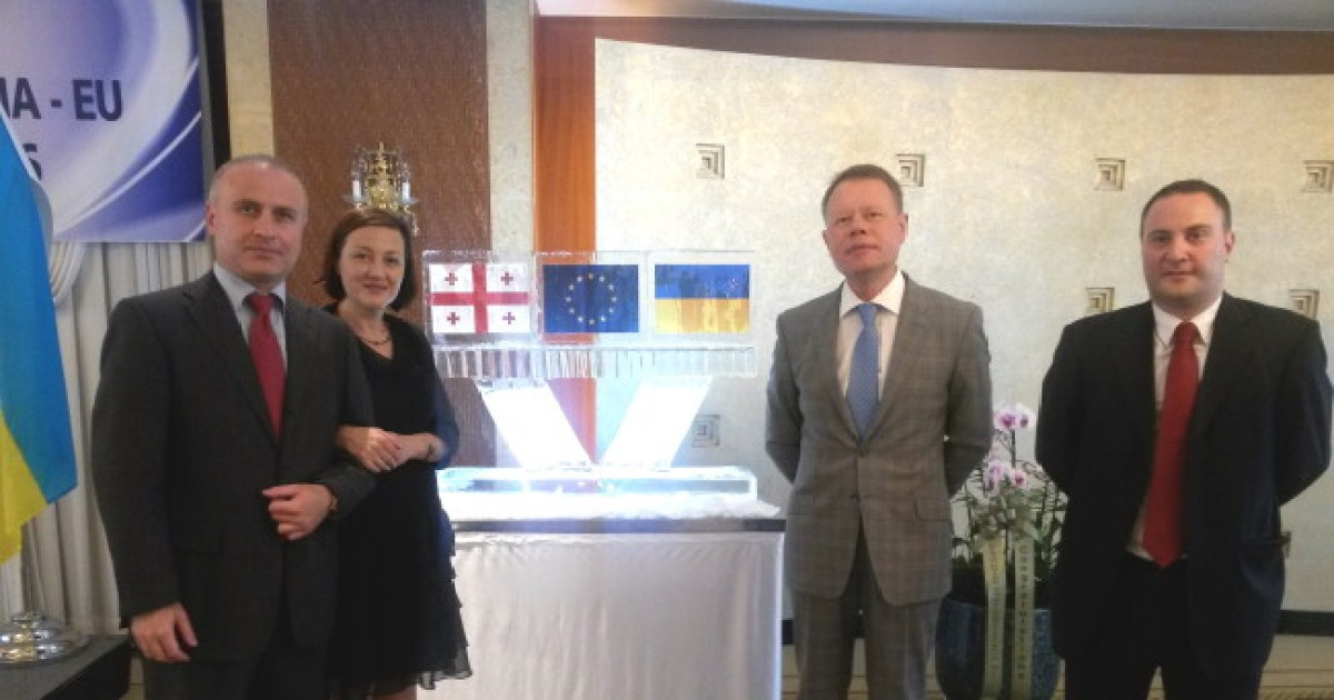 Georgia, Ukraine celebrate EU association agreements