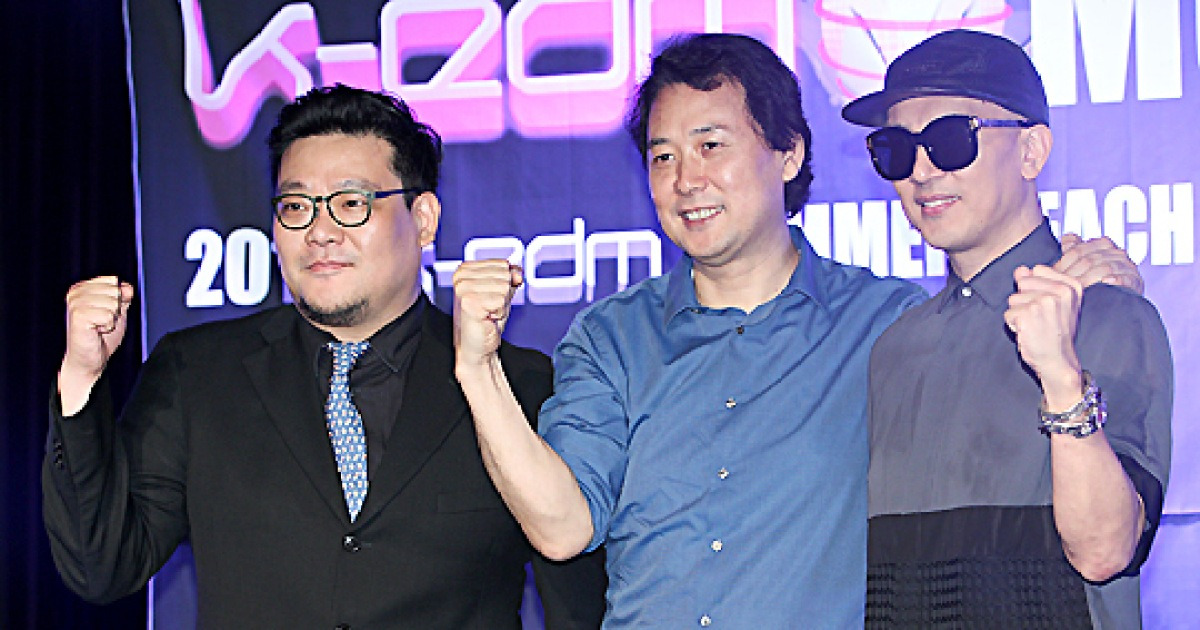 [포토엔]정한종-김창환-구준엽 'K-EDM 파이팅~'