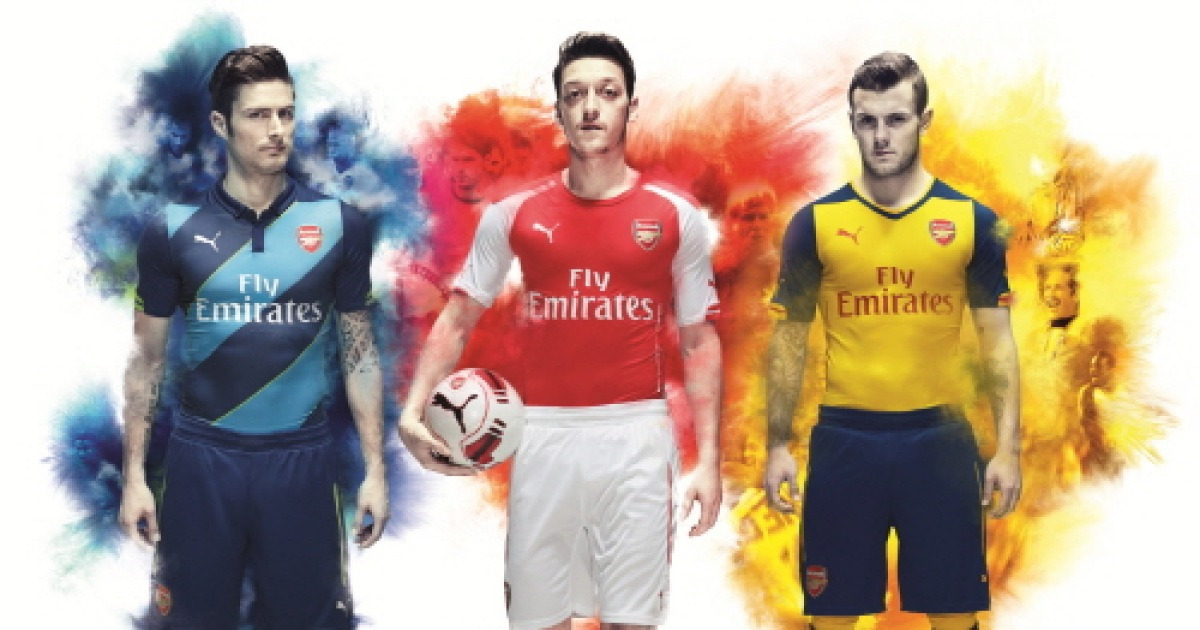 푸마, 2014-2015시즌 아스날 유니폼 공개