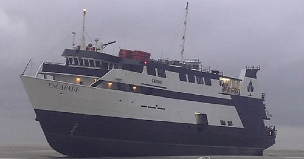 USA GROUNDED GAMBLING BOAT