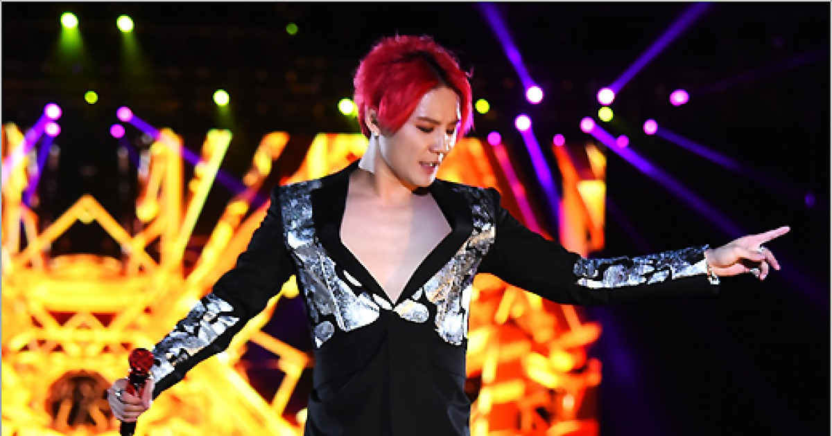 [MD포토] JYJ 준수 '리듬 타볼까'