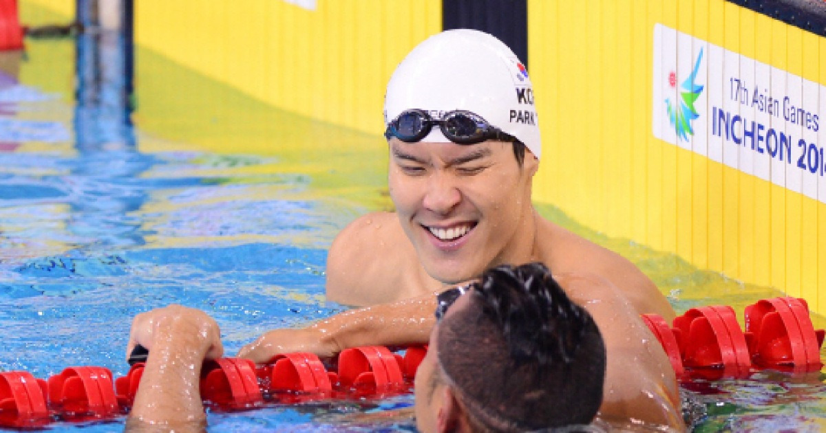 [AG포토] 철인 박태환 '1500m에 이어 혼계영에도 연달아 출전'