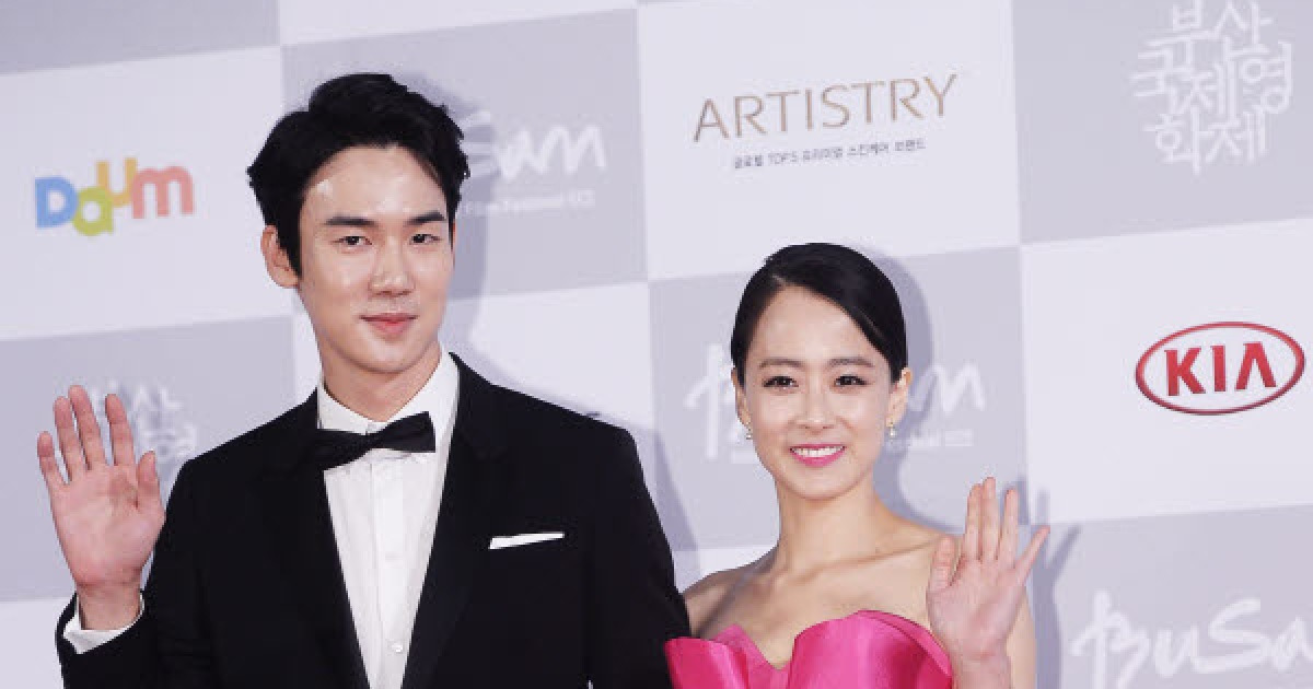 [SK포토][19th BIFF] 유연석-류현경, '잘 어울리는 한 쌍'