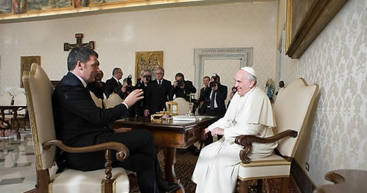 VATICAN CITY POPE FRANCIS RENZI PRIVATE AUDIENCE