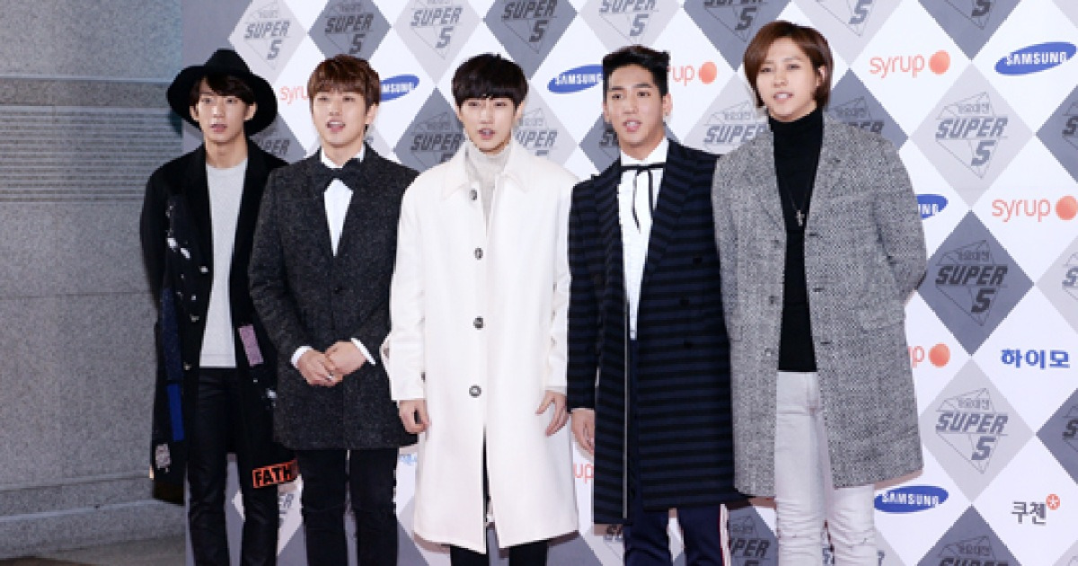 [TD포토] B1A4 '키가 고만고만하네' (SBS 가요대전)