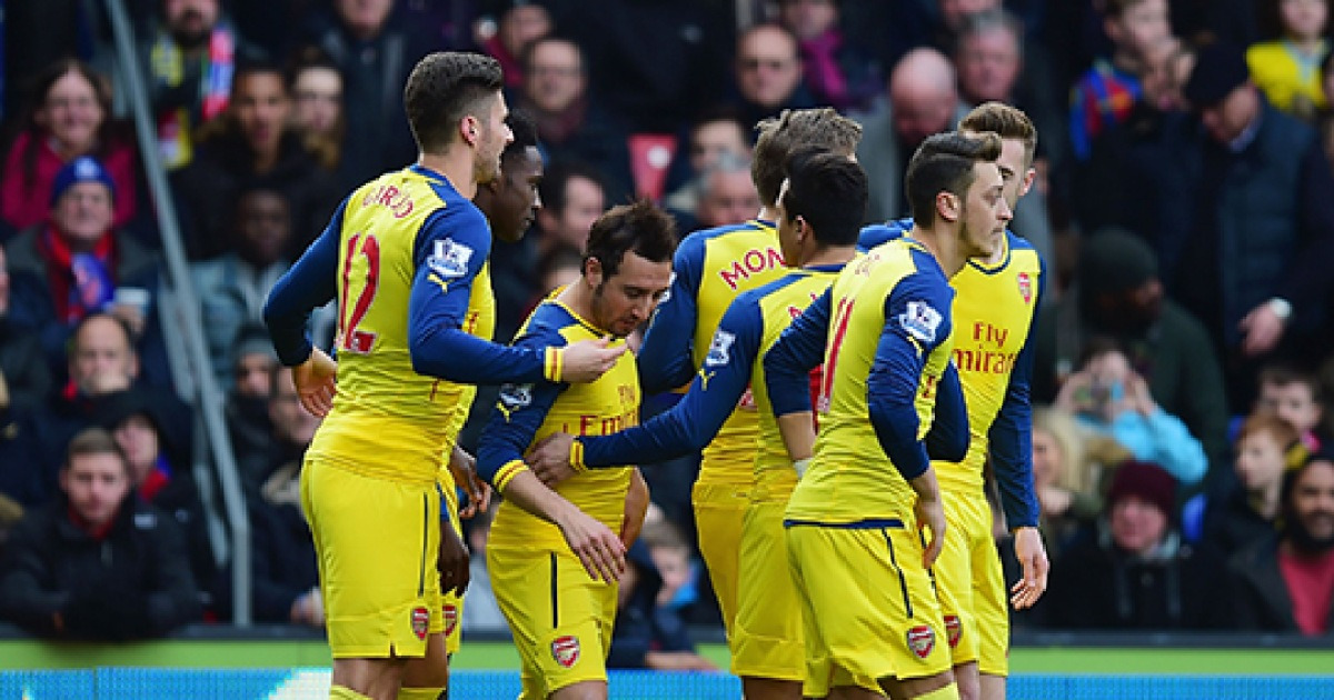 [EPL 26R] '카솔라-지루 골' 아스널, C.팰리스 2-1 제압..3위 도약