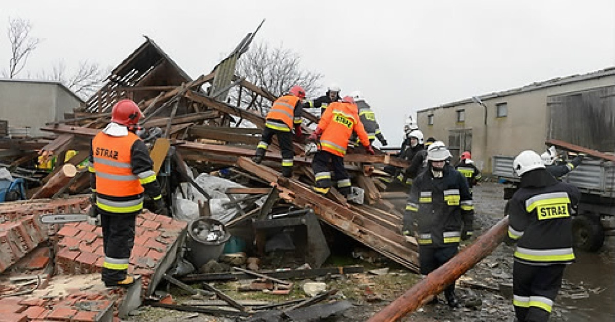 POLAND WEATHER STORM DAMAGES