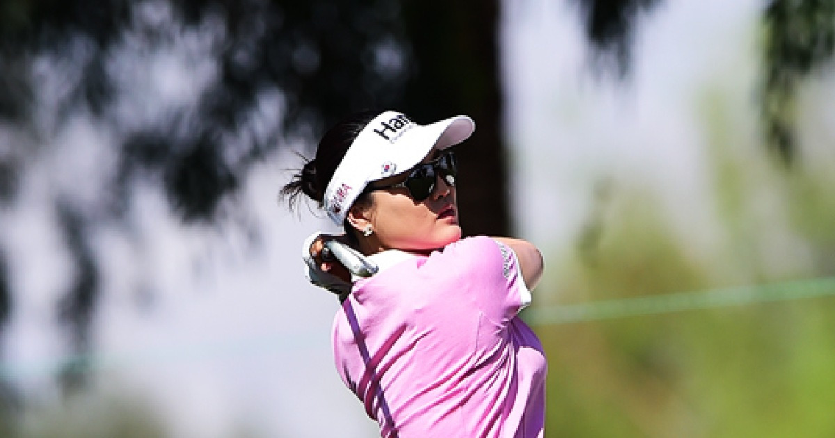 [포토엔]유소연 '돋보이는 핑크패션'(LPGA ANA)