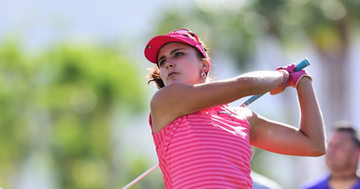 [포토엔]렉시 톰슨 '러블리 핑크패션'(LPGA ANA)