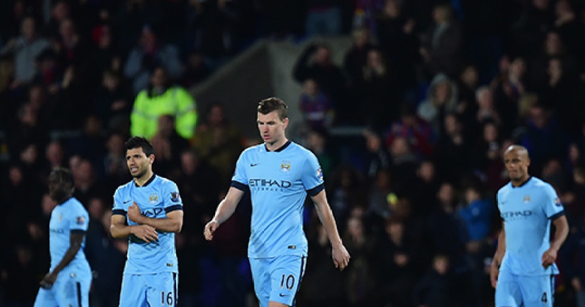 [EPL 31R] 맨시티, 크리스탈 팰리스에 1-2 패..2위 탈환 실패