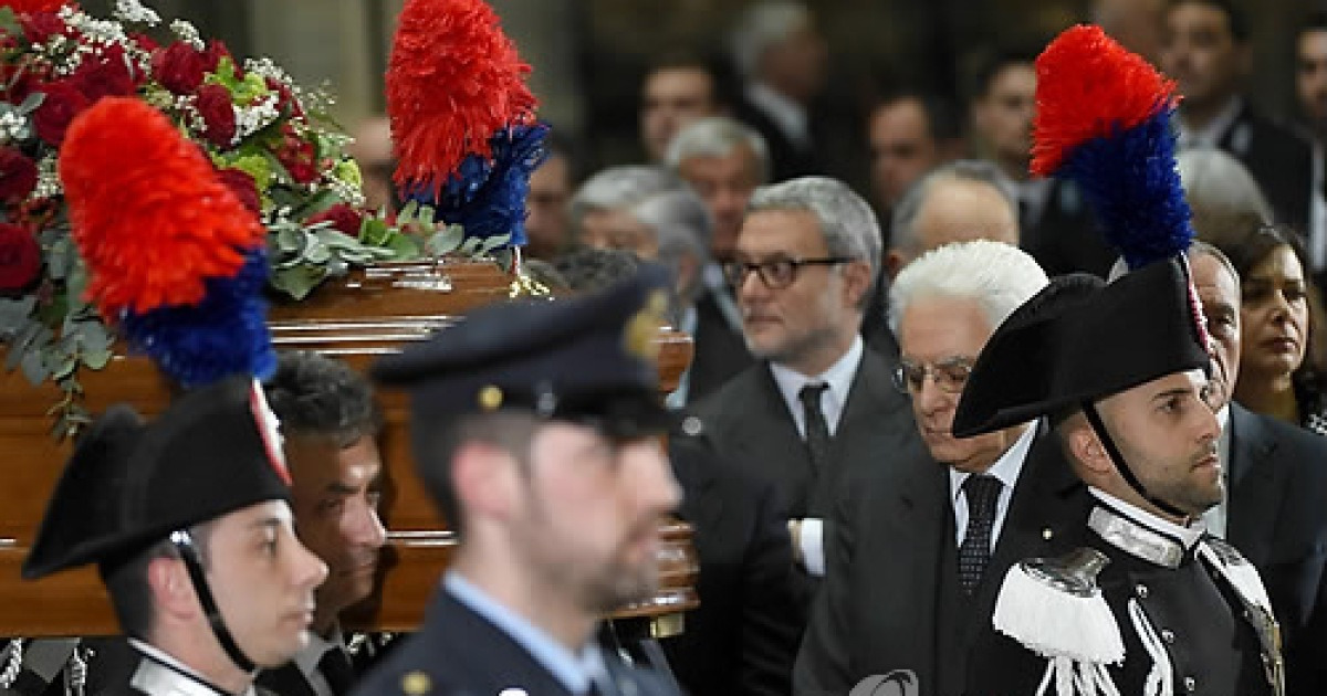 ITALY FUNERAL MILAN COURT SHOOTING