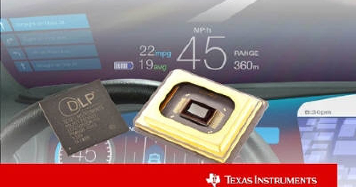 TI, 업계 최대 시야각 갖춘 HUD용 DLP 칩셋 출시