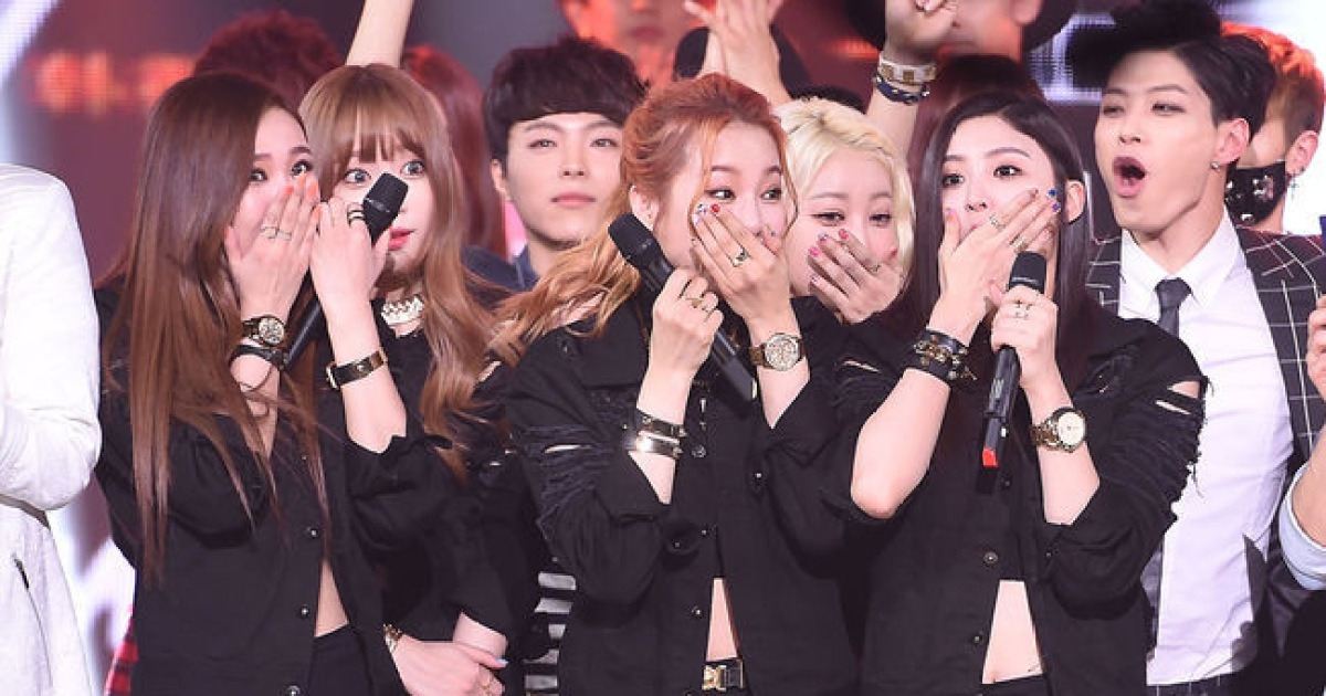 [사진]EXID,'1위 발표에 토끼눈'